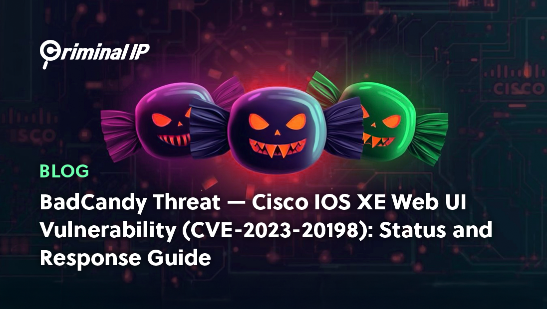 BadCandy Threat — Cisco IOS XE Web UI Vulnerability (CVE-2023-20198 ...